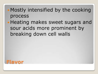 Day 10 effects of cooking fruits and vegetables | PPTX