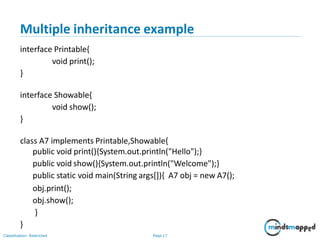 OOP with Java - Abstract Classes and Interfaces | PPTX | Programming Languages | Computing
