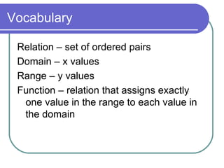 Relations and functions | PPT