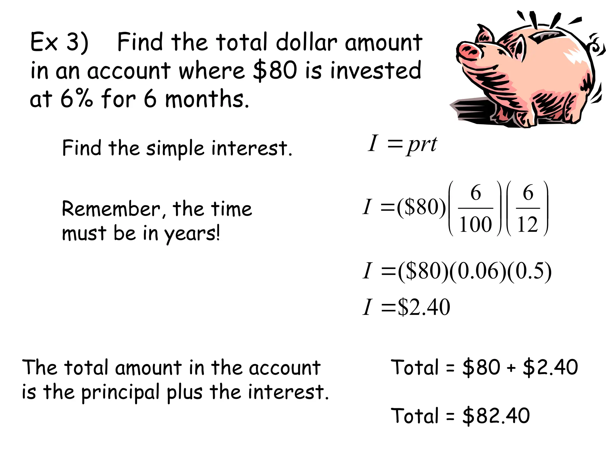 Simple Interest with definitions and example problems | PPT