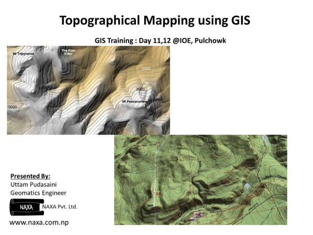 Surface Representations using GIS AND Topographical Mapping | PPTX ...