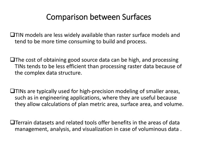 Surface Representations using GIS AND Topographical Mapping | PPTX | Maps & Navigation
