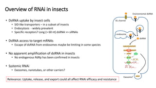 RNA interference technologies to control pests and pathogens - Steve ...