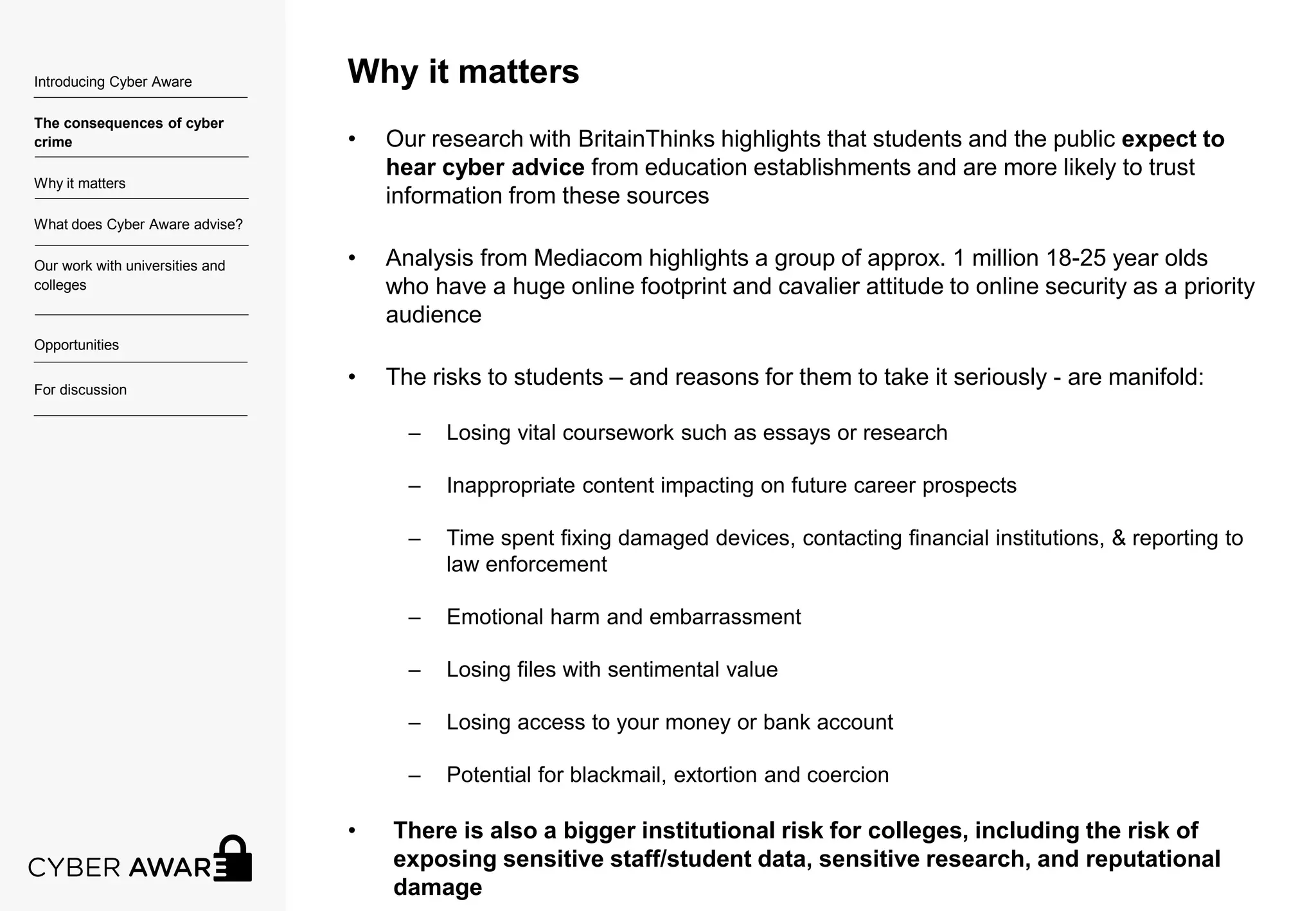 Communicating cybersecurity | PPTX