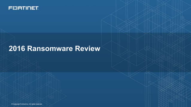 Exhibitor session: Fortinet | PPT