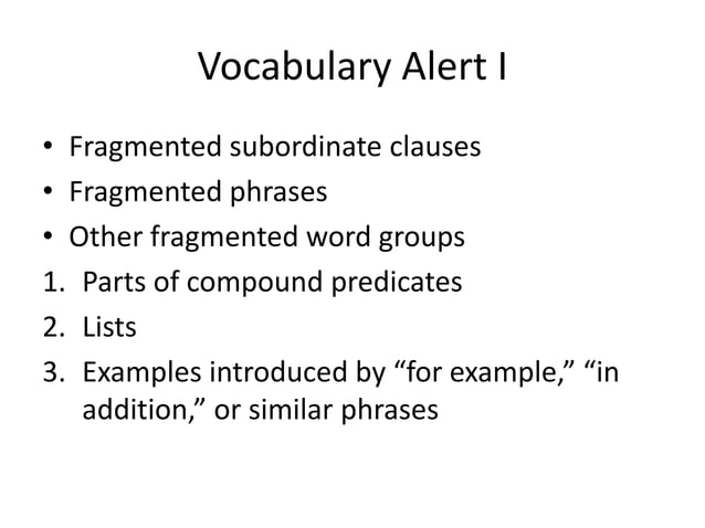 Day 11 grammar fragment presentation | PPTX