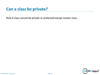 OOPs with Java - Packaging and Access Modifiers | PPTX