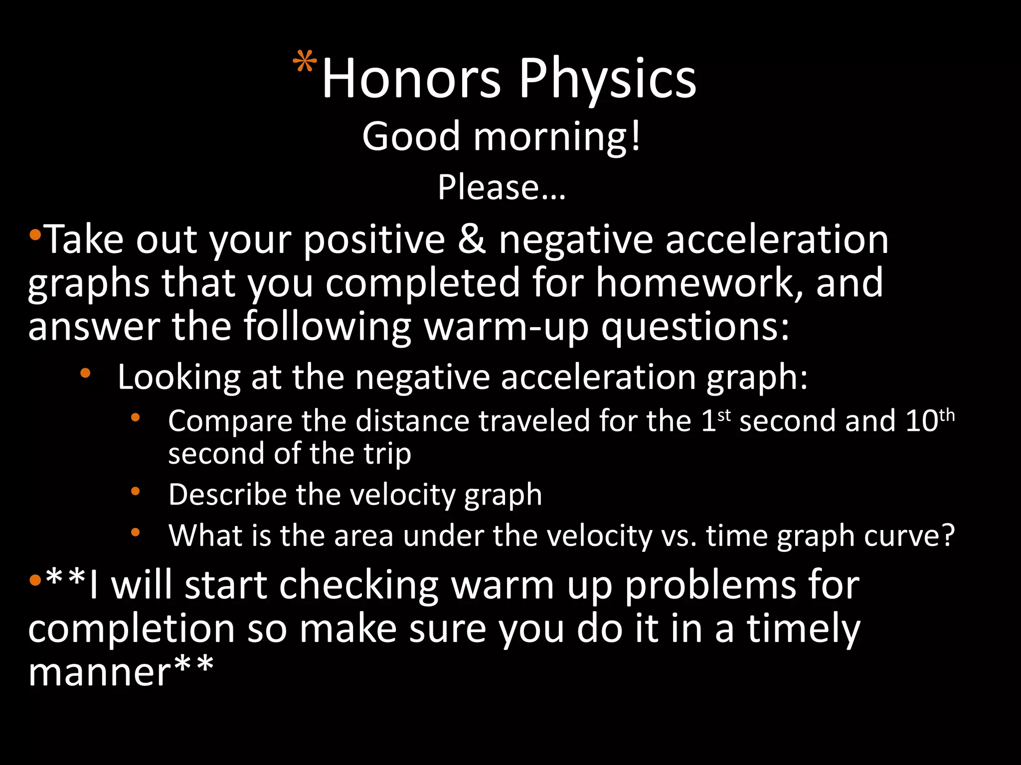 Day 12 h-kinematic equations-per4 | PPT