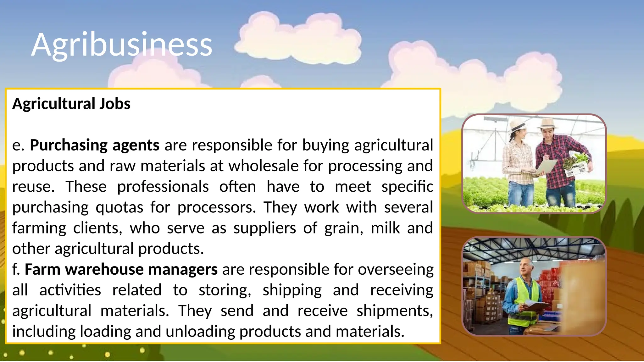 Day 1 & 2 (Career and Business Opportunities in Agriculture).pptx