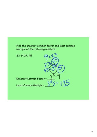 Day 12 gcf lcm word problems | PDF