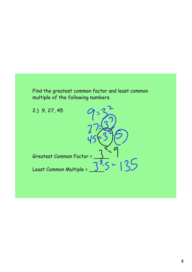 Day 12 gcf lcm word problems | PDF