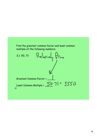 Day 12 gcf lcm word problems | PDF