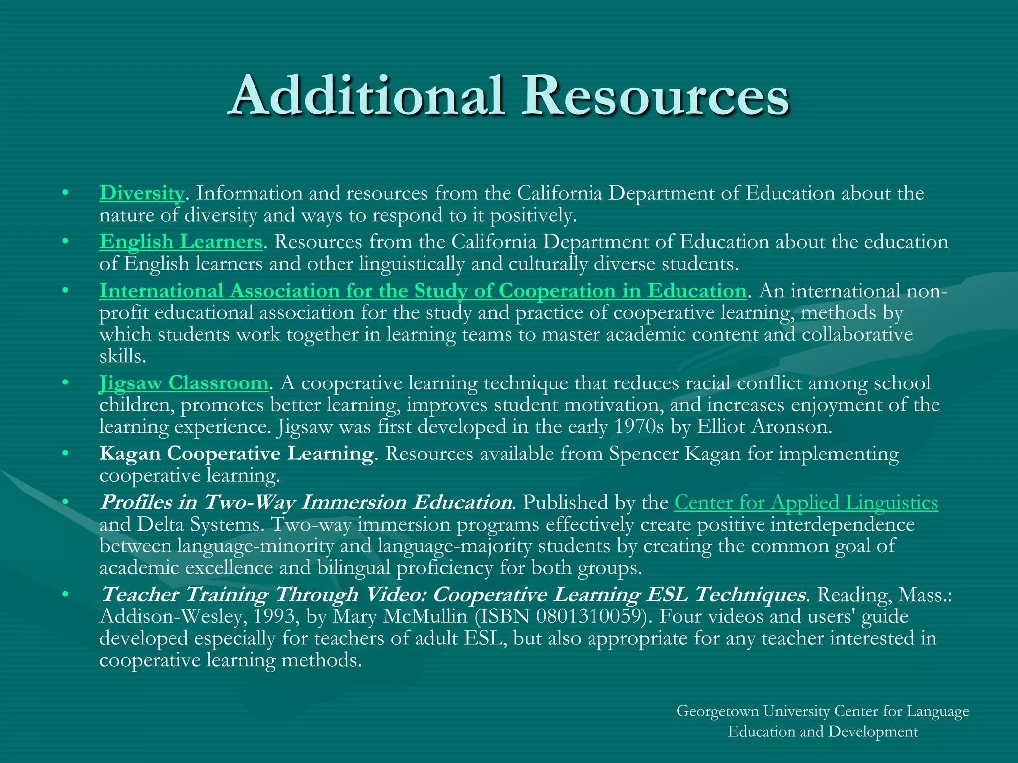 Day 12 presentation on cooperative learning class | PPTX | Homework and ...