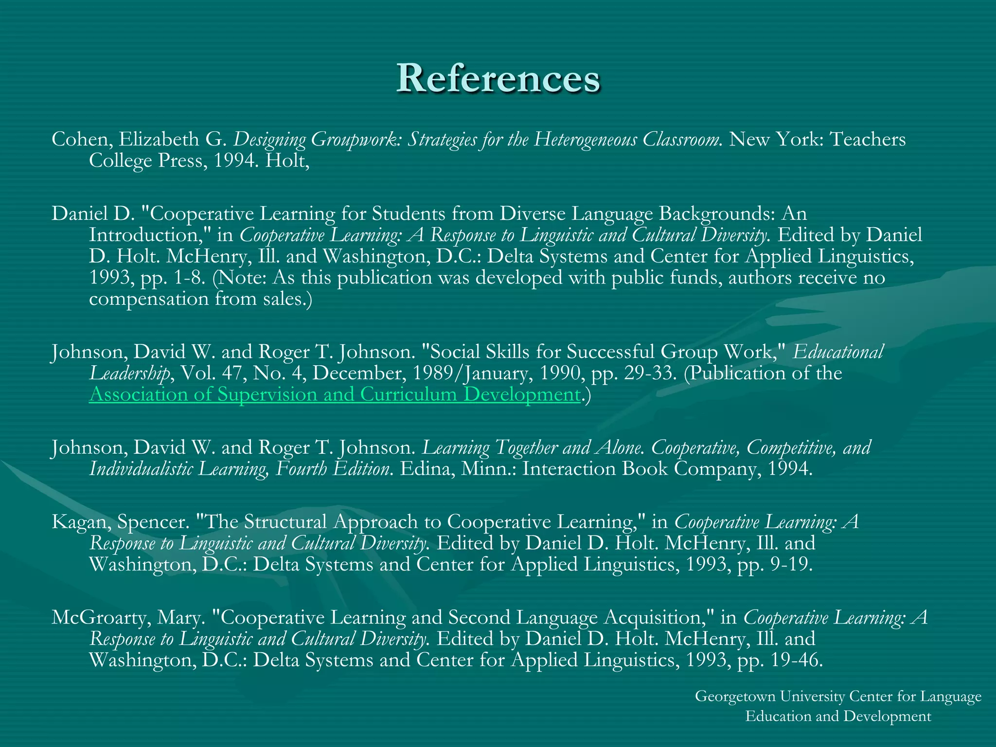 Day 12 presentation on cooperative learning class | PPTX | Homework and ...