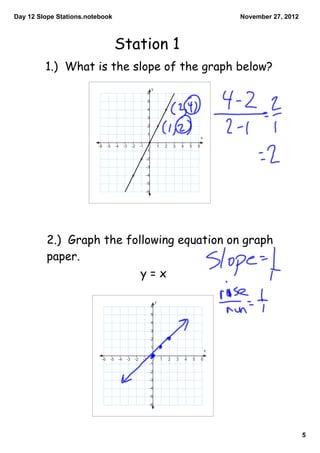 Day 12 slope stations | PDF
