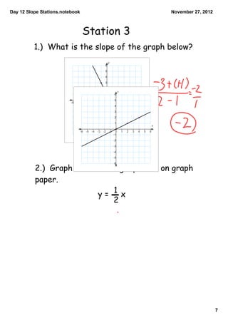 Day 12 slope stations | PDF