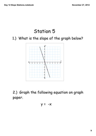 Day 12 slope stations | PDF