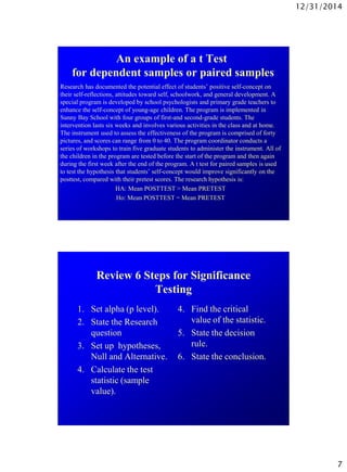 Day 12 t test for dependent samples and single samples pdf | PDF