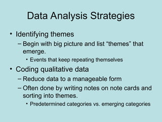day13. Qualitative data analysis and interpretation | PPT