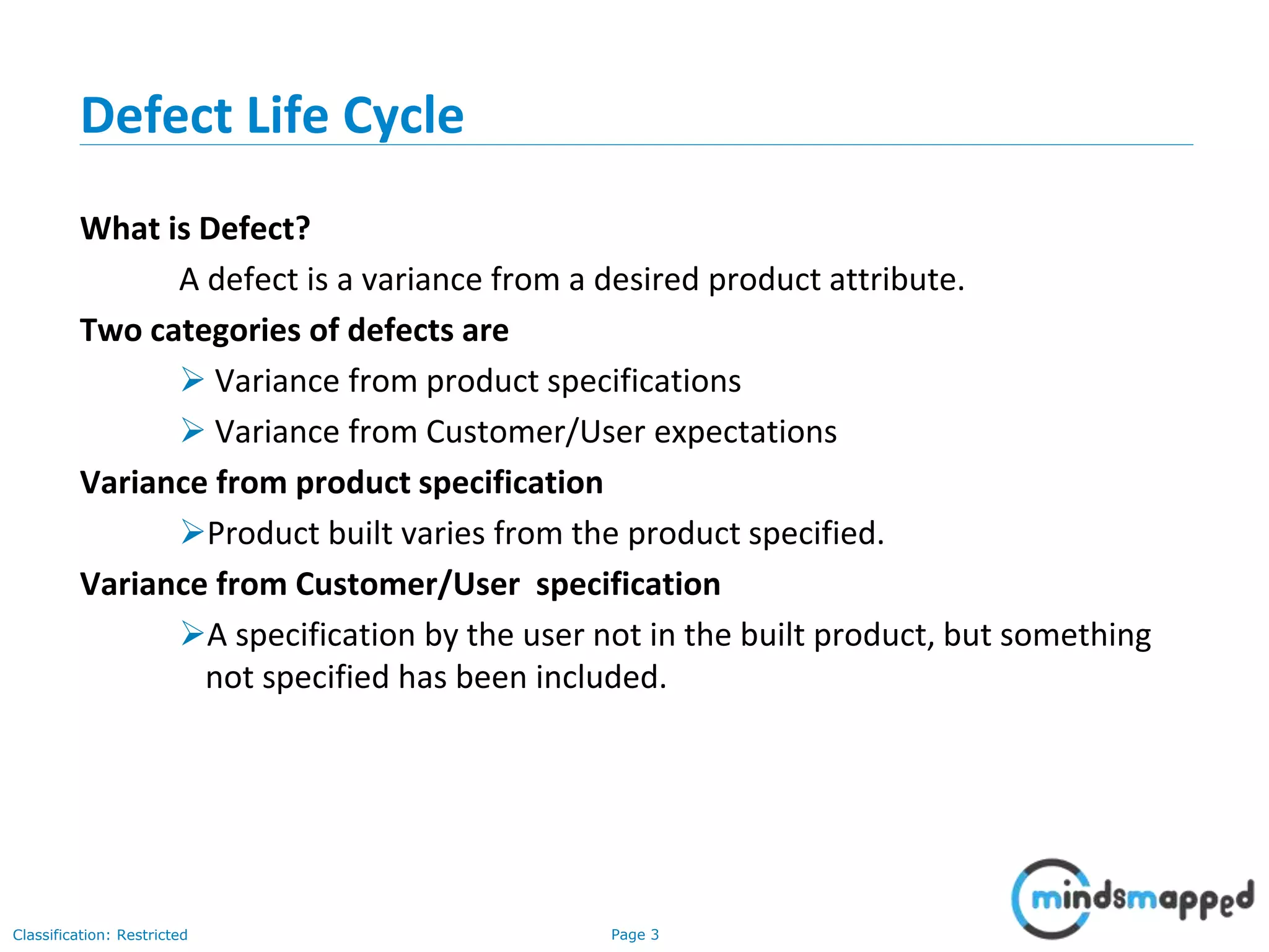 Defect Life Cycle | PPTX