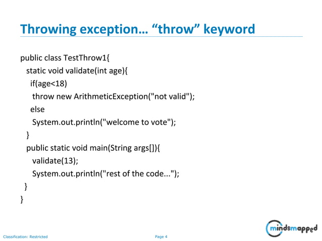 Exception Handling | PPT