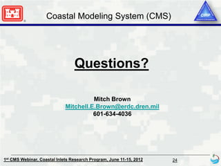 Introduction CMS (Coastal Modeling System) SMS | PPT