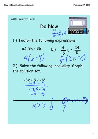 Day 13 relative error | PDF
