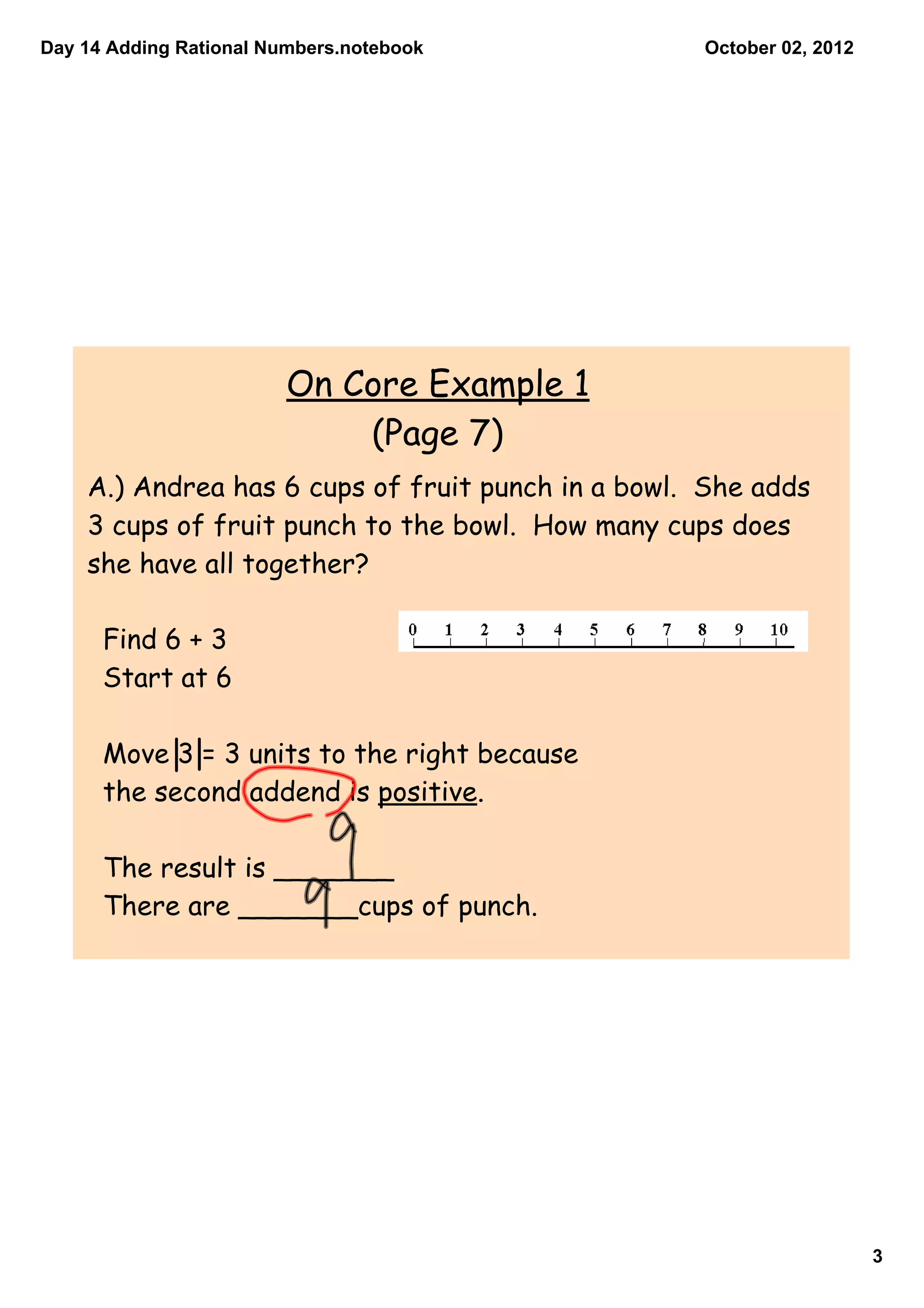 Day 14 adding rational numbers | PDF