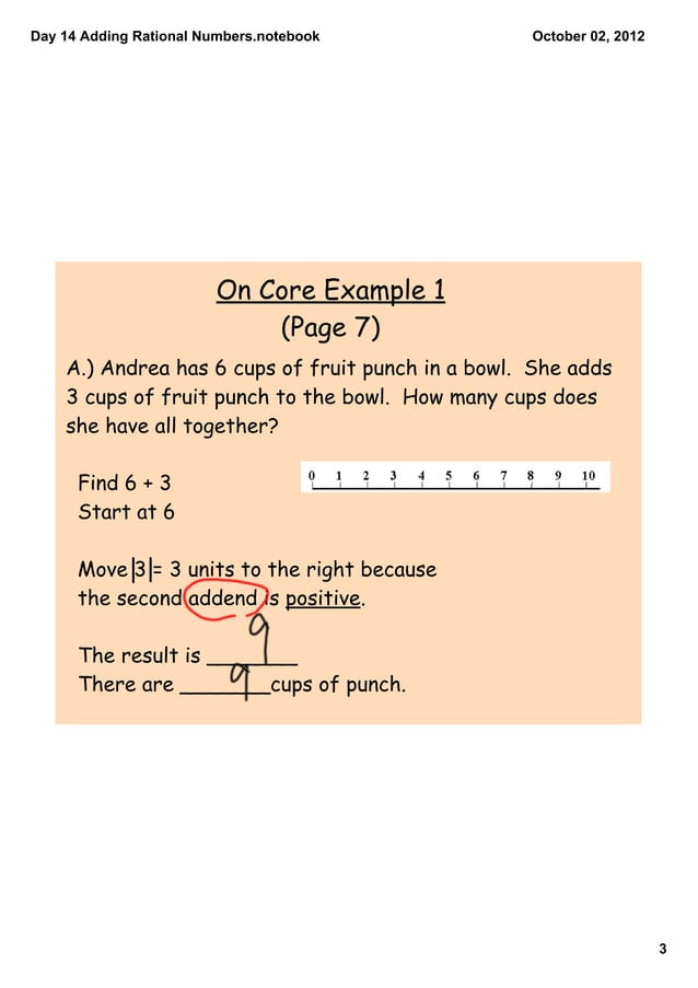 Day 14 adding rational numbers | PDF | Sports