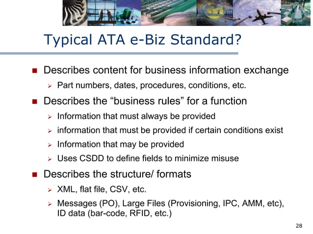 ATA e-Aviation Business Standards Overview | PDF
