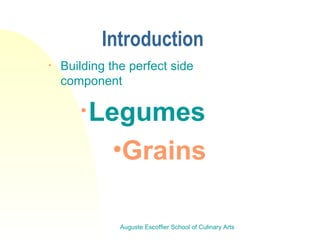 Grains & legumes | PPT | Vegetarian Diets | Food & Drink