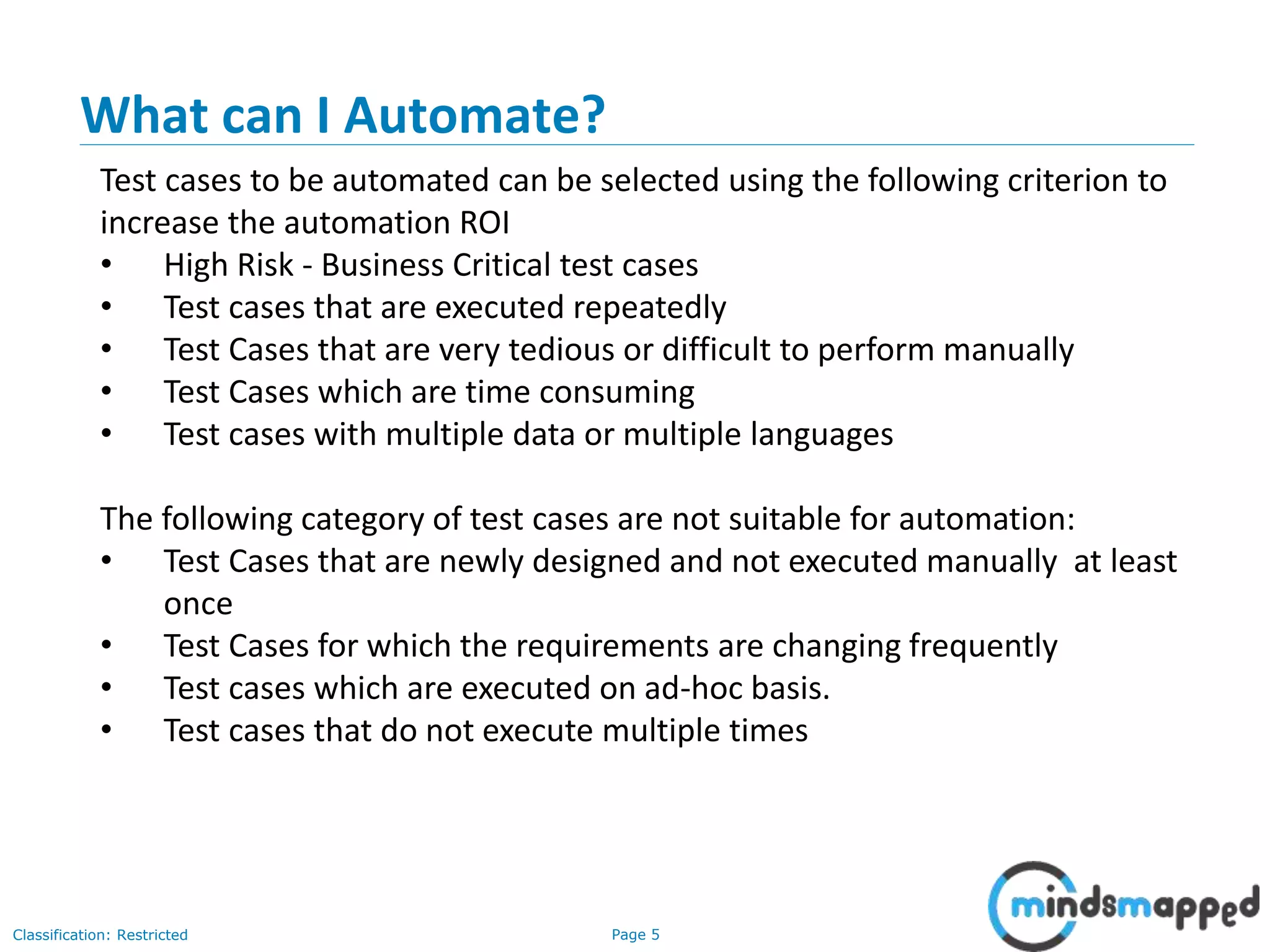 Introduction to Automation Testing | PPSX | Standardized Testing ...