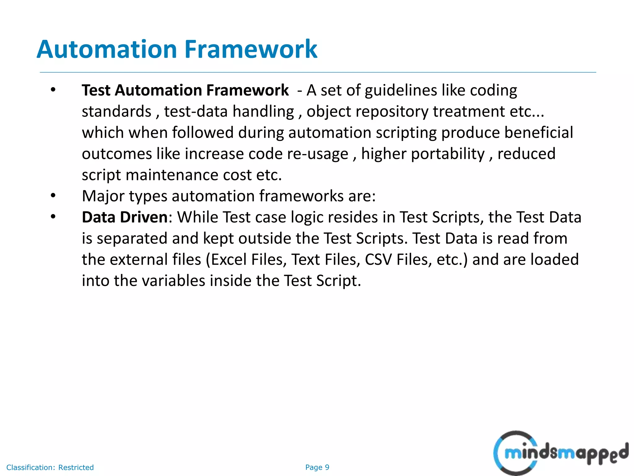 Introduction to Automation Testing | PPSX | Standardized Testing ...
