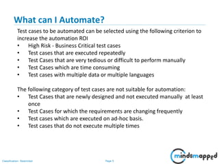 Introduction to Automation Testing | PPSX | Standardized Testing ...