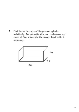 Day 14 surface area | PDF