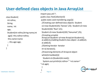 Collections Array list | PPT