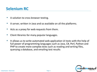 Selenium RC | PPT
