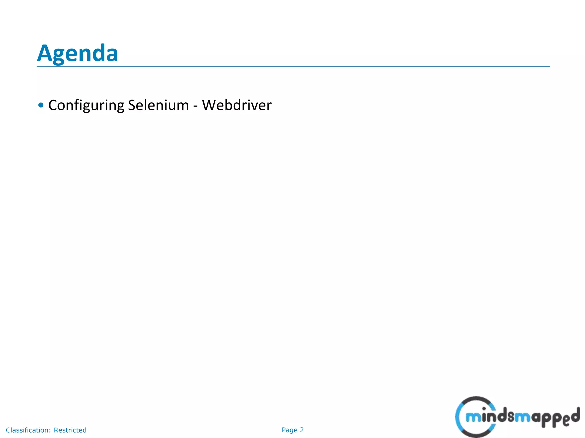 Selenium WebDriver | PPTX | Browsers | Computer Software and Applications