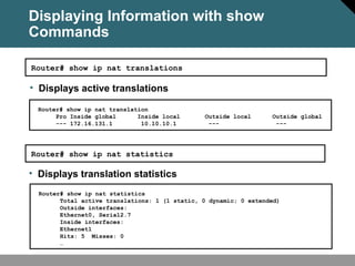 NAT and PAT | PPT | Computer Networking | Computing