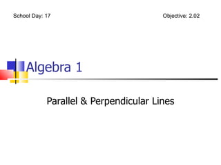 Parallel & Perpendicular Lines | PPT