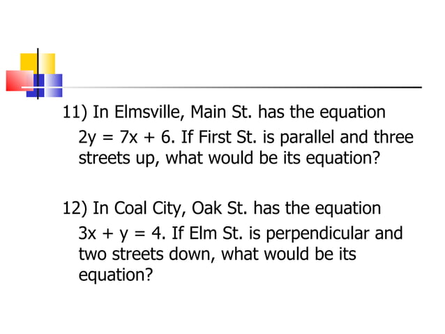 Parallel & Perpendicular Lines | PPT