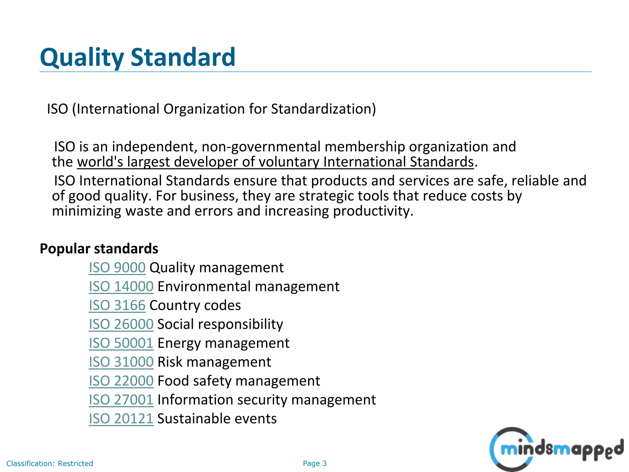 Quality Management and Quality Standard | PPT