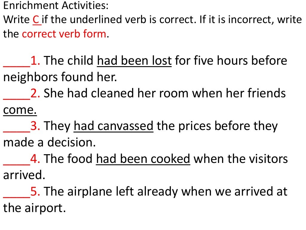 Using Past Perfect Tense using-past-perfect-tense