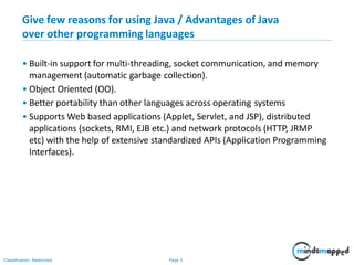 Review Session and Attending Java Interviews | PPT