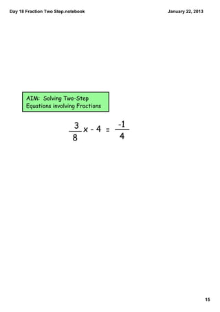Day 18 fraction two step | PDF | Programming Languages | Computing