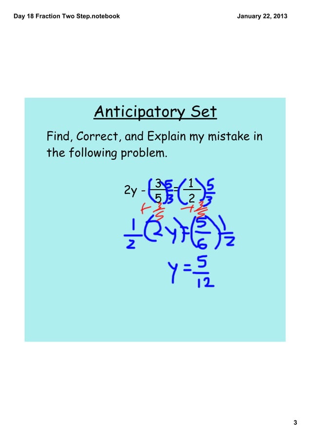Day 18 fraction two step | PDF | Programming Languages | Computing