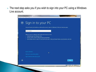 windows 8 installation | PPTX