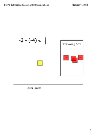 Day 19 subtracting integers with chips | PDF