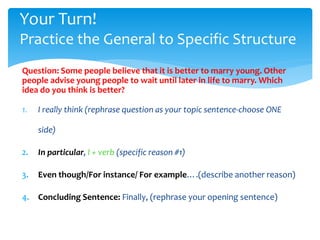 TOEFL Speaking Strategies and Practice 1 | PPTX