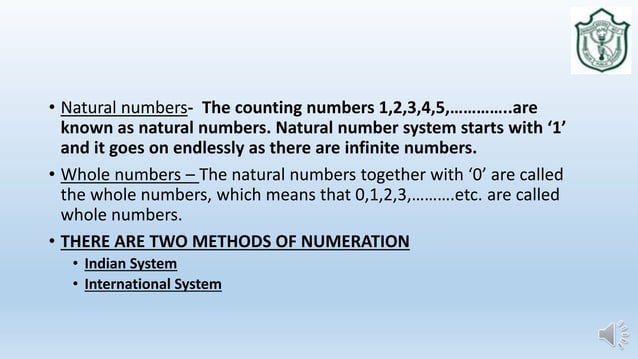 Mathematics (Class VI) Day 1 chapter 1 Know our numbers | PPSX